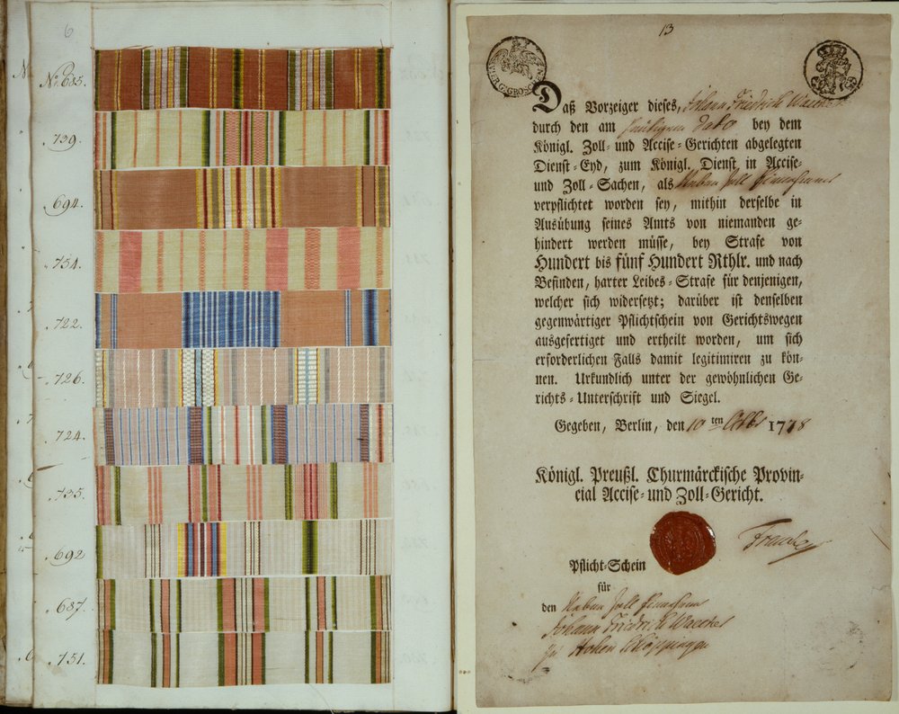 Campaign Ribbons and Record of Duty for a Soldier in the Royal Prussian ...