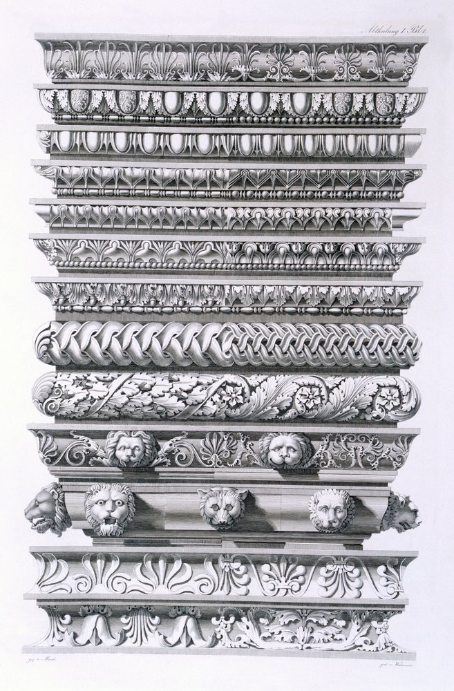 Designs for Cornices by German School: Buy fine art print