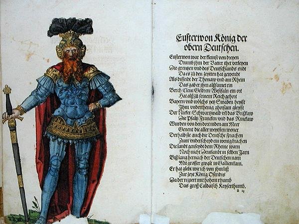 Eusterwon, King of the Upper Germans, from 'The Origin of the First ...