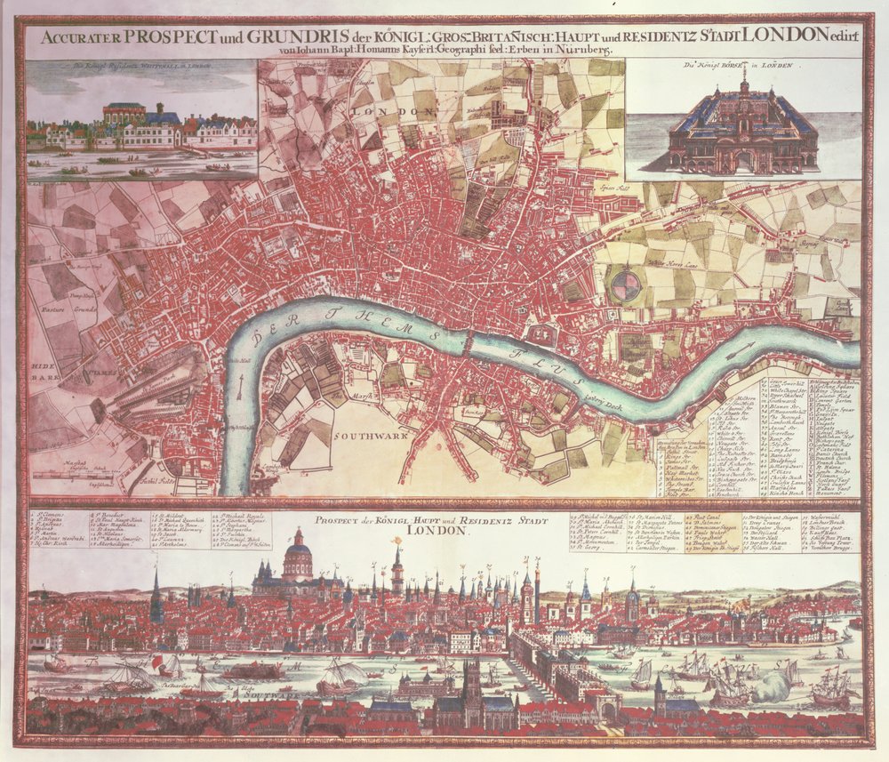 Map of London by German School: Buy fine art print