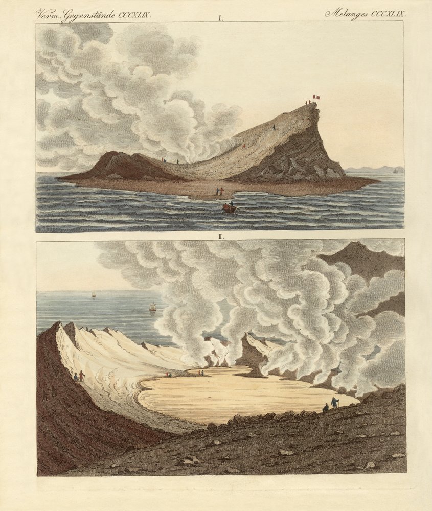 The New Volcanic Island on the Mediterranean Sea, Two Months Later