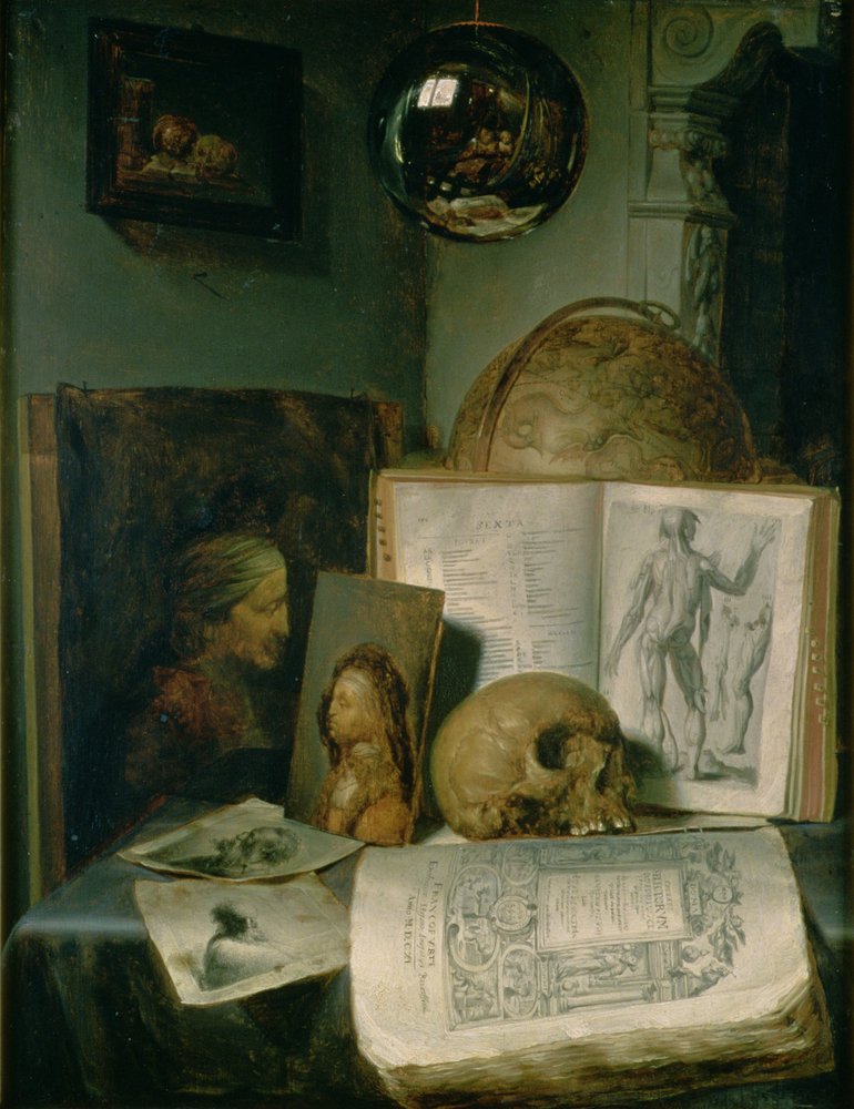 Still Life with a Skull by Gerrit Dou: Buy fine art prints