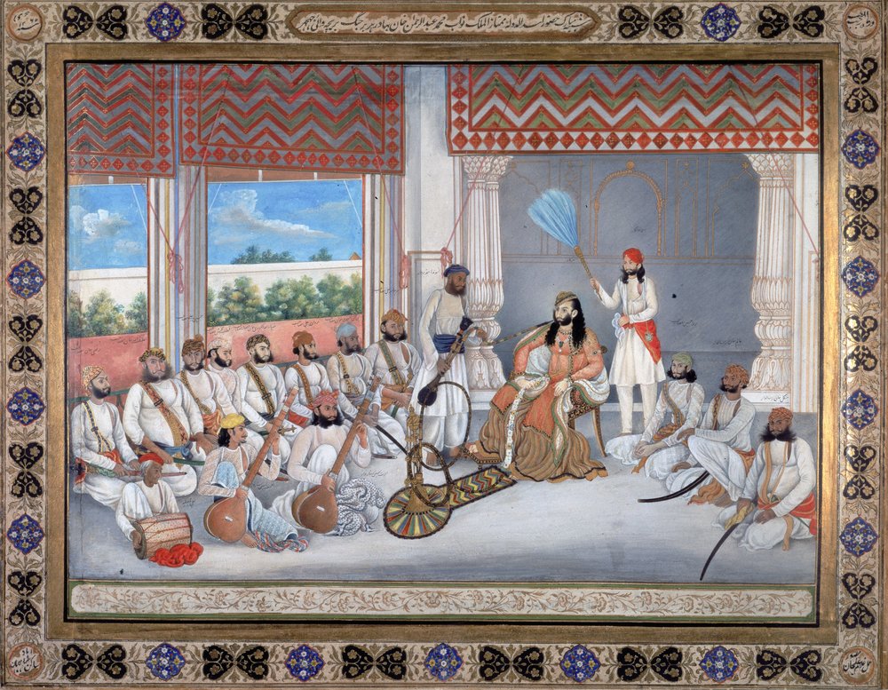 Muhammad Abd al-Rahman in his court by Ghulam Ali Khan