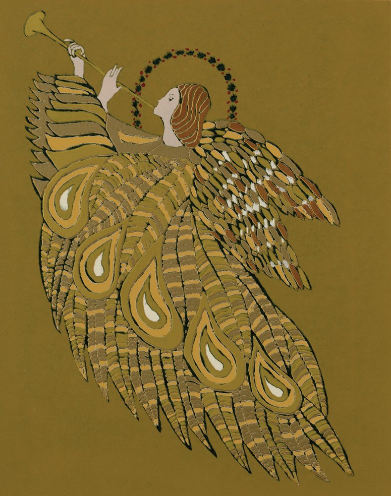 Musical Angel by Gillian Lawson: Buy fine art print