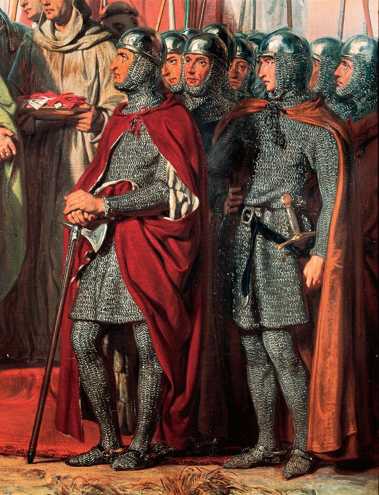 Meeting and Handshake between Philip Augustus and Richard the Lionheart ...