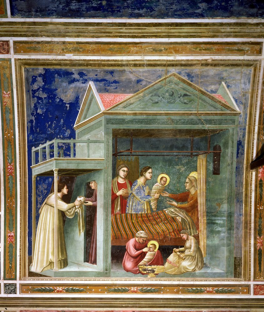 The Birth of the Virgin by Giotto di Bondone