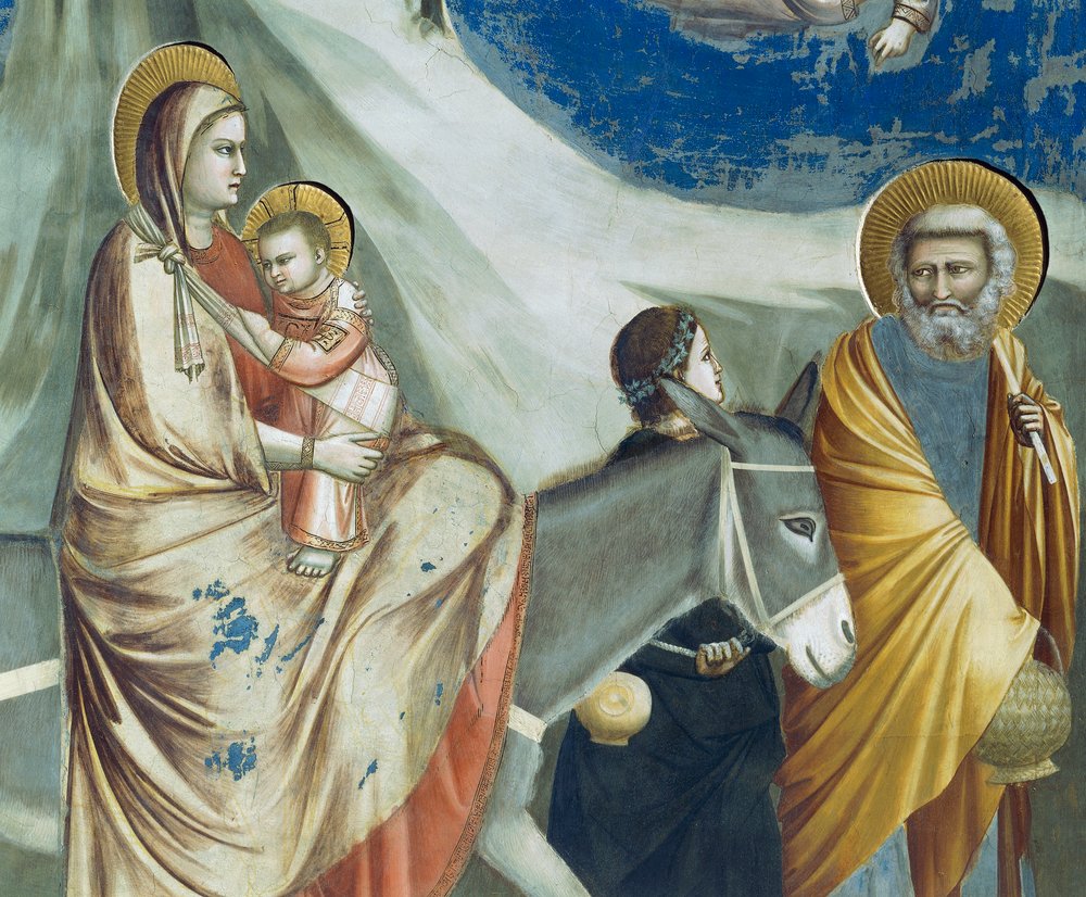 The Flight into Egypt (detail) by Giotto (c.1266 1337)