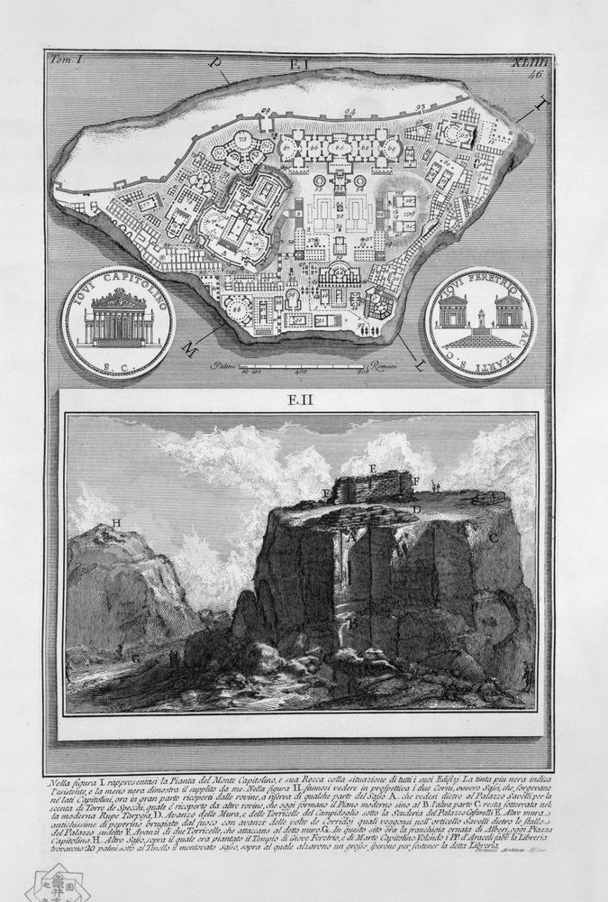 Map of Campidoglio by Giovanni Battista Piranesi