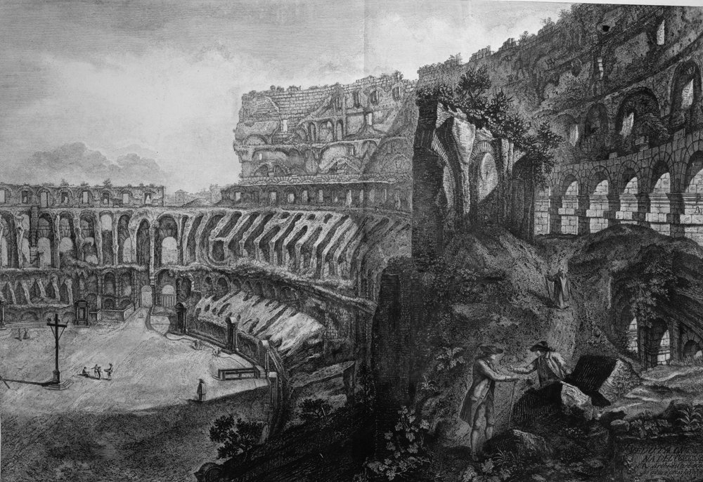 View of the Interior of the Coliseum