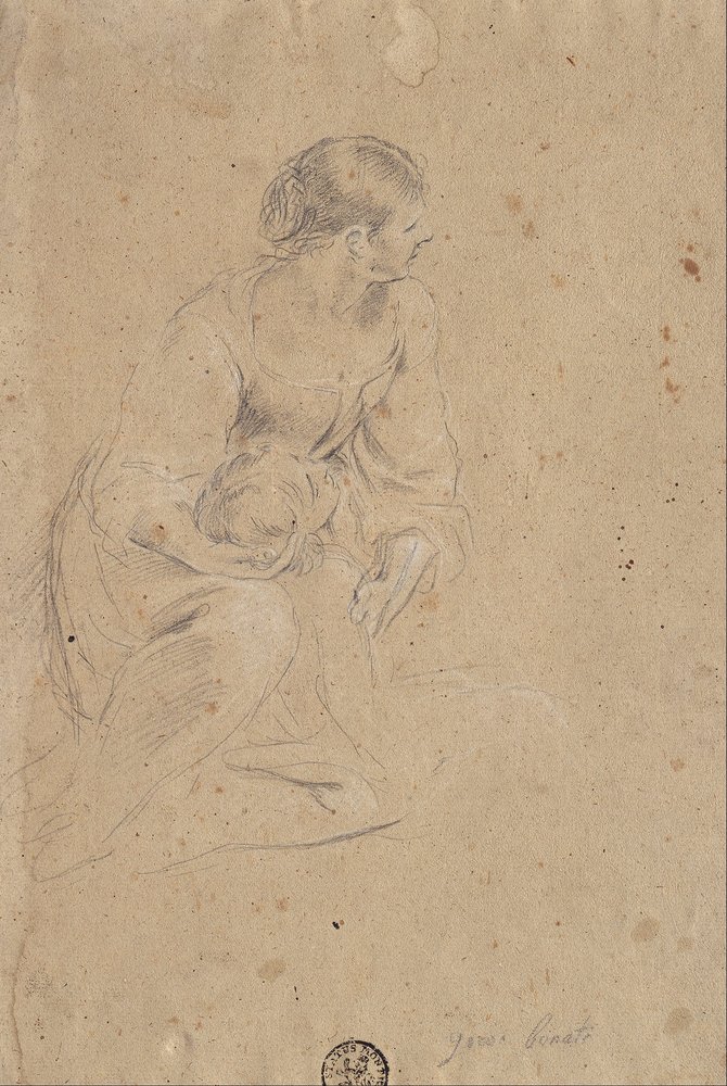 Study of a Female Figure by Giovanni Battista Bonacina
