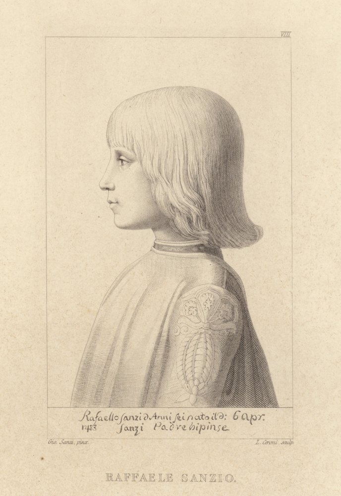 Portrait of the artist Raphael as a young boy