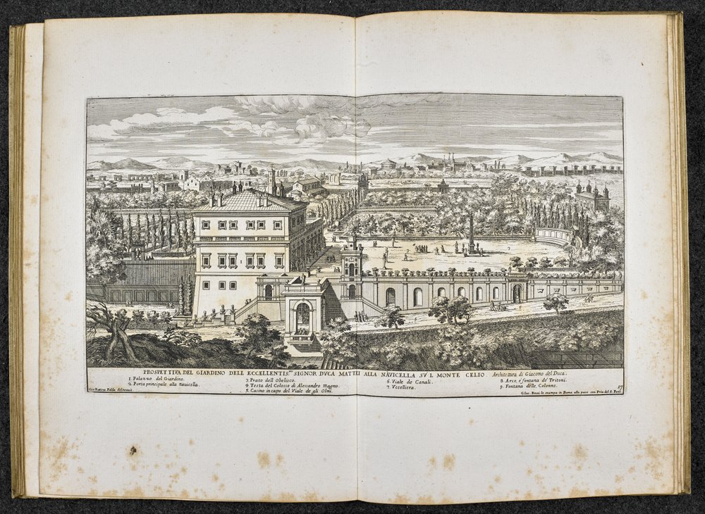 Prospettiva del Giardino dell eccellentis Signor Duca Mattei alla ...