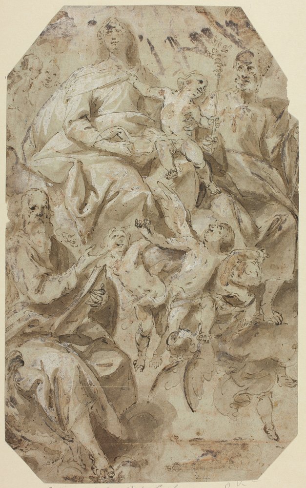 Madonna and Child with Saints by Giovanni Battista Carlone