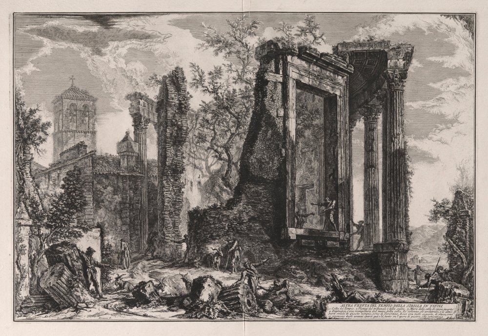 Another View of the Temple of the Sibyl in Tivoli, from Views of Rome