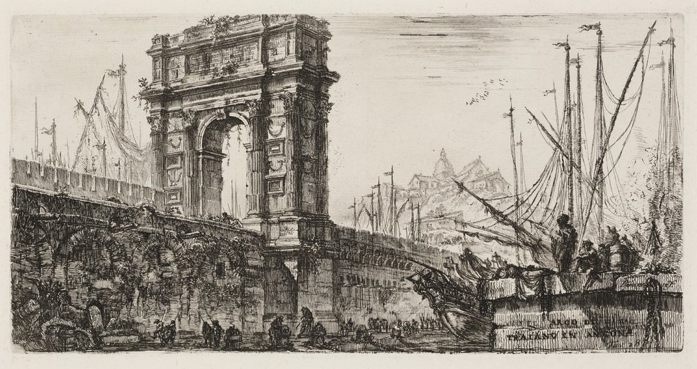 Arch of Trajan in Ancona, Plate 28 from Some Views of Triumphal Arches ...