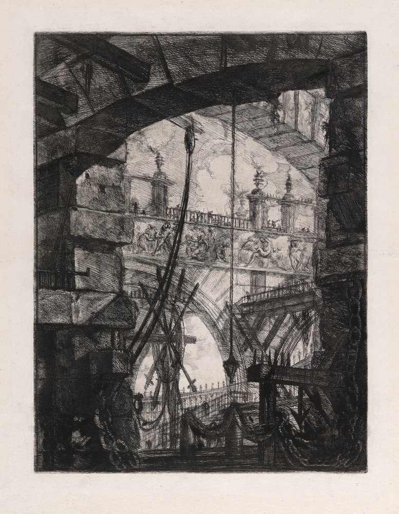 The Grand Piazza, plate 4 from Carceri