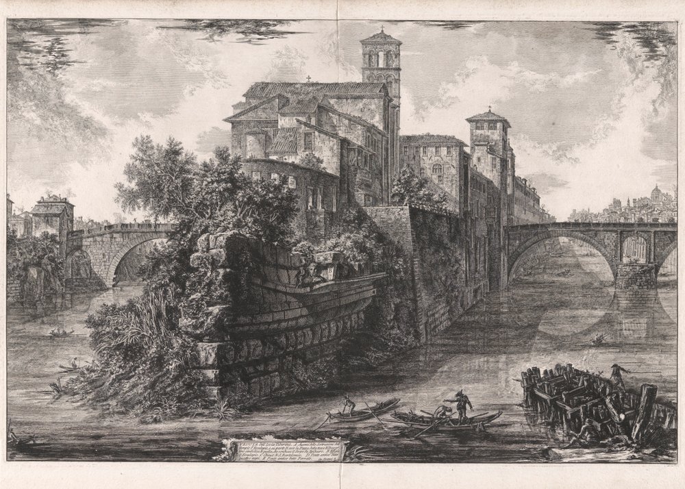 View of the Temple of the Sibyl in Tivoli, from Views of Rome