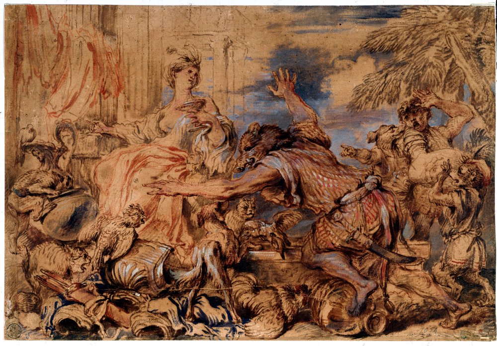 Homer's Odyssey: The Witch Circe and Odysseus's Companions Turned into ...