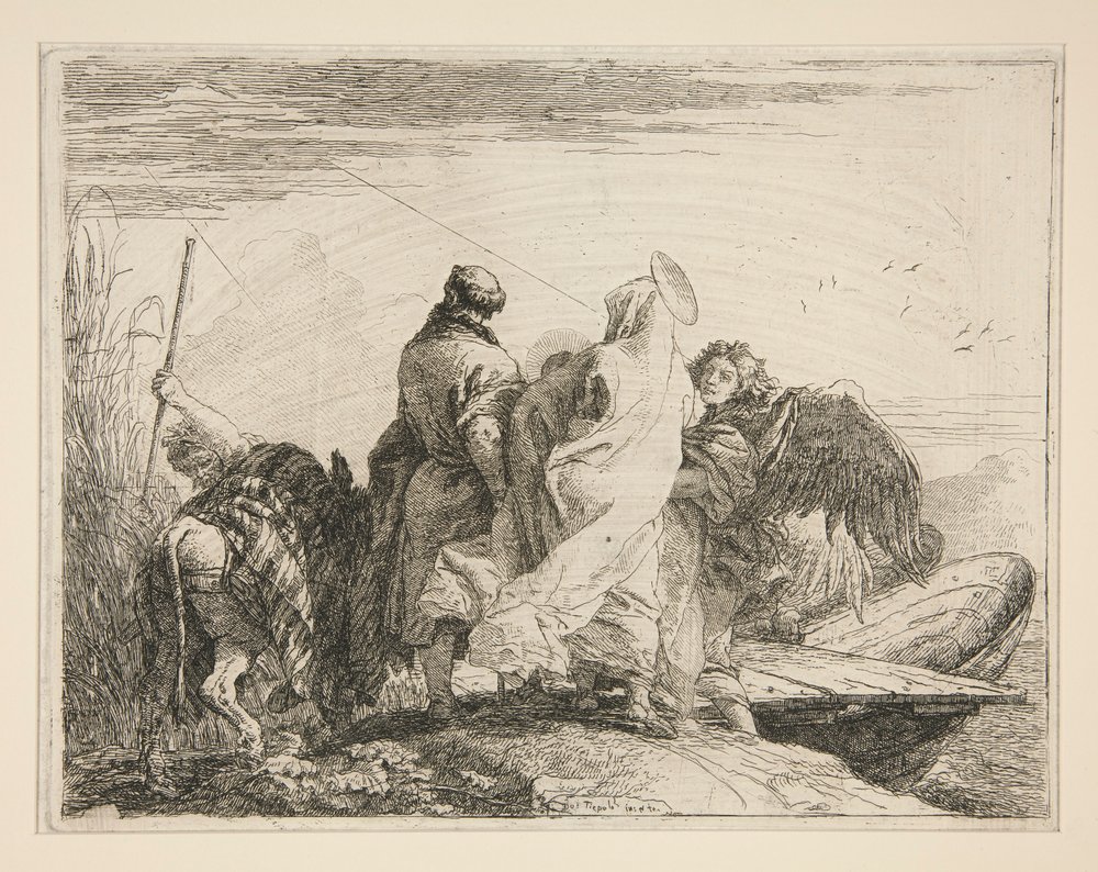 The Holy Family Leaving the Bank of the River, from the series Flight ...