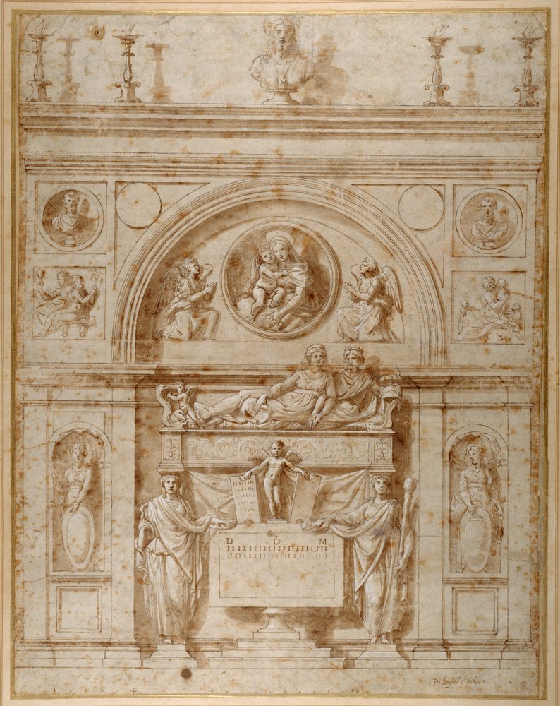 Design for a Wall Tomb in the Etruscan Manner