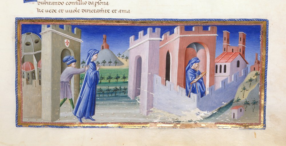 Dante being expelled from Florence, and composing his poem in exile ...