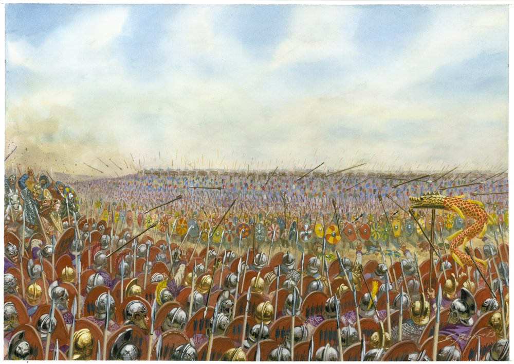 Battle of Adrianople by Giuseppe Rava: Buy fine art print