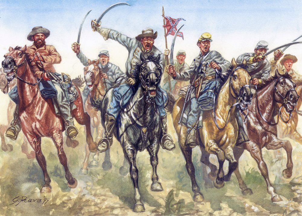 American Civil War: The Confederate Cavalry Charging