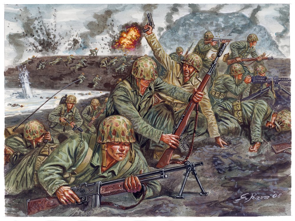 Second World War, Pacific War: Battle of Iwo Jima (Operation Detachment)