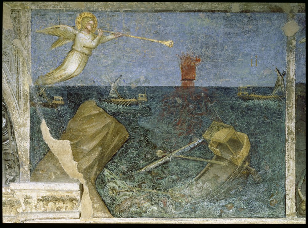 The Second Angel of the Apocalypse Creating a Storm, 1360-70