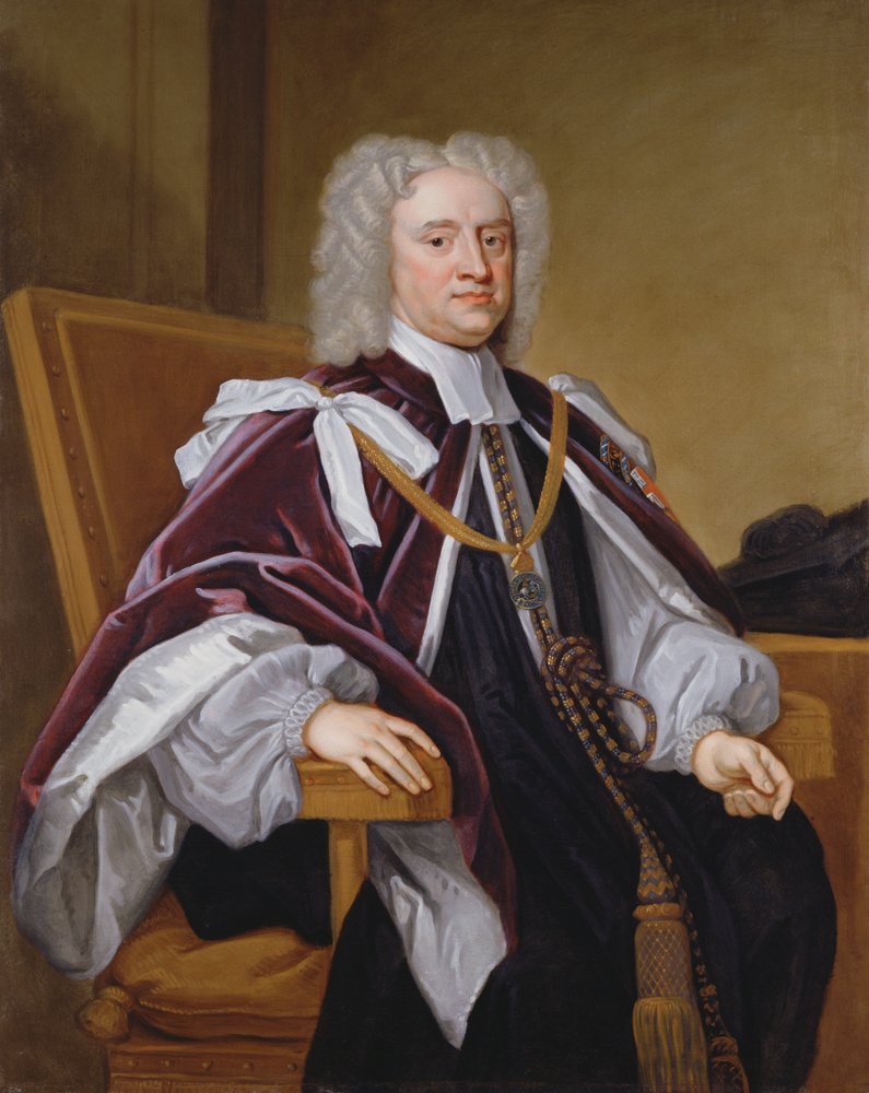 Portrait of Bishop Trelawny, one of the Seven Bishops who petitioned ...