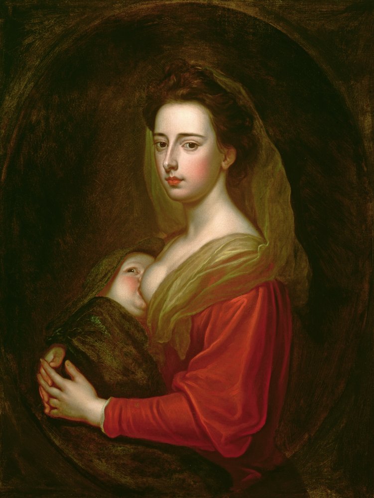 Portrait of Lady Mary Boyle (1566-1673) and Her Son Charles Boyle (d.1720)