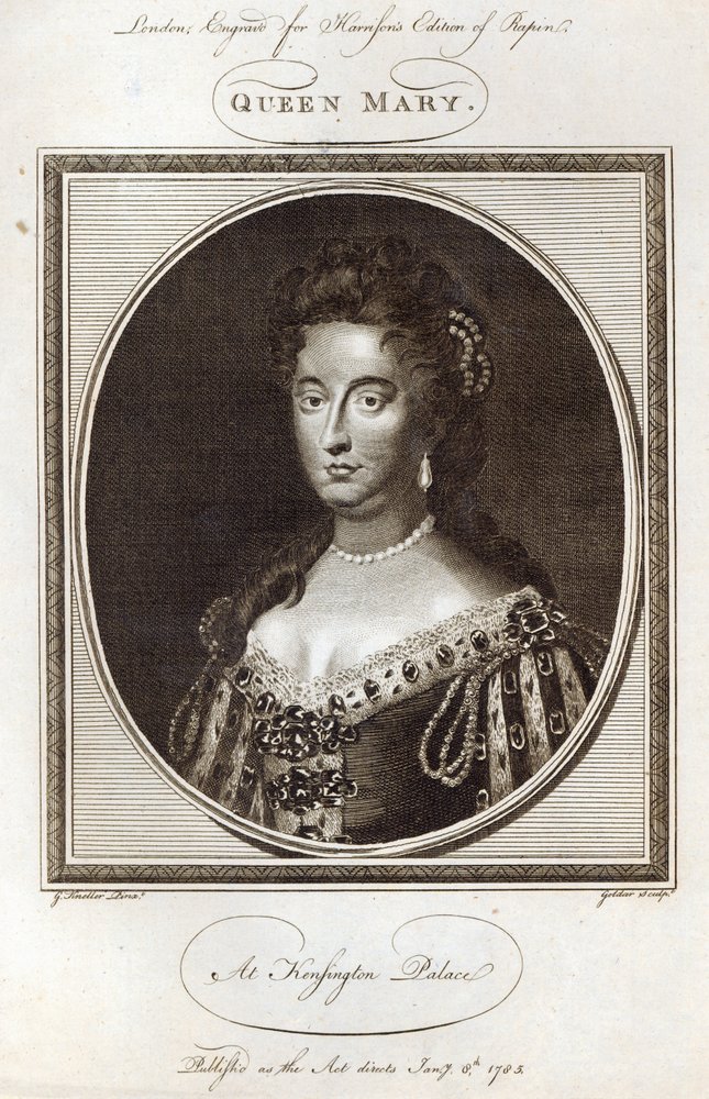 Queen Mary at Kensington Palace, engraved for Harrison's Edition of ...