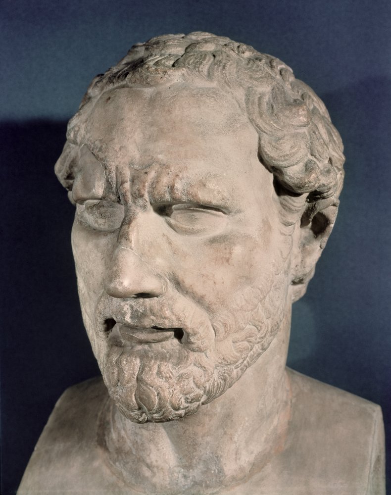 Bust of Demosthenes by Greek: Premium art reproduction