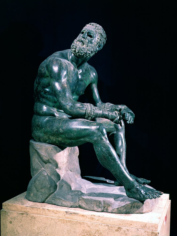Seated Boxer by Greek: Highest-quality art reproduction