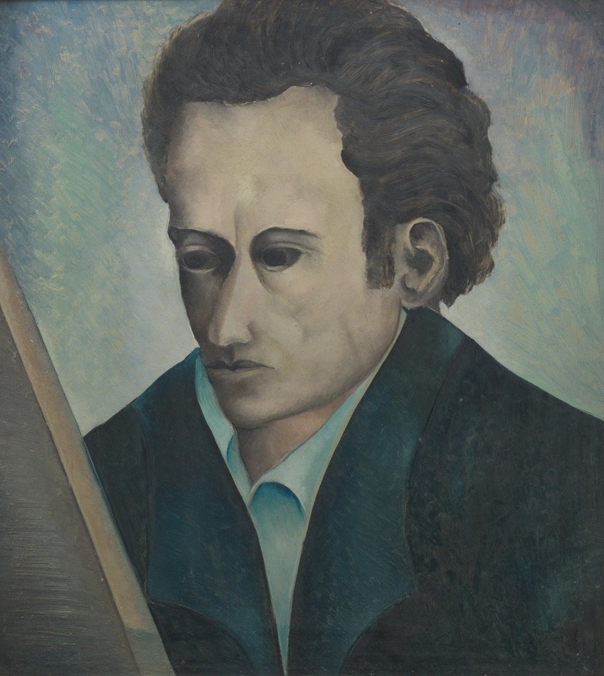 Unfinished Self Portrait by Gregor Perusek: Fine art print