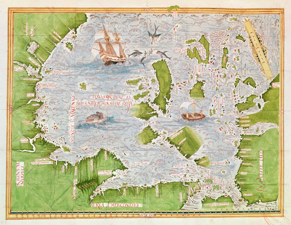 Map of the Sea of Maluku, from the Cosmographie Universelle