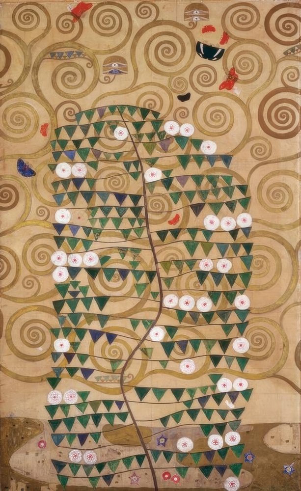 The Tree of Life (right outer part with blooming shrub)