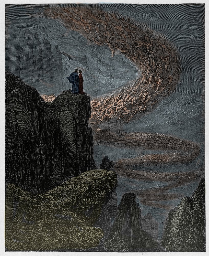 Inferno, Canto 5: Minos judges the transgressions and dispatches the ...