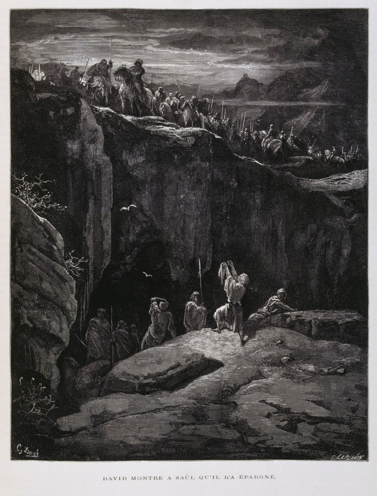 David Offers His Sword in Loyalty to Saul King of Israel (Illustration ...
