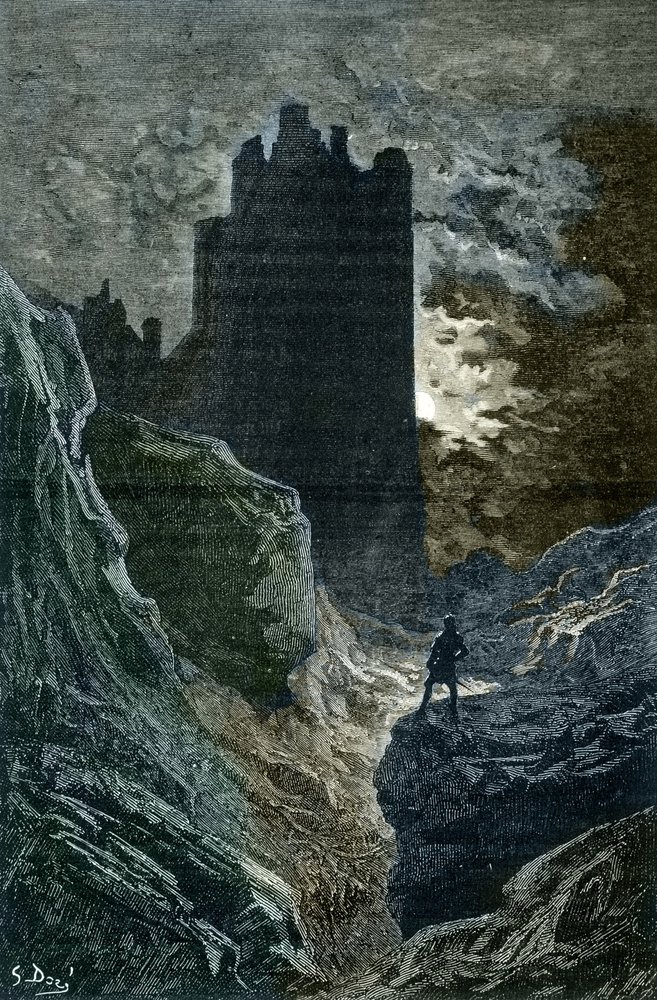 The Castle of Fear Illustration by Gustave Dore