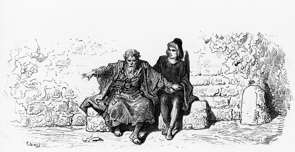 The Ancient Mariner with the Wedding Guest (first page of 'The Rime of ...