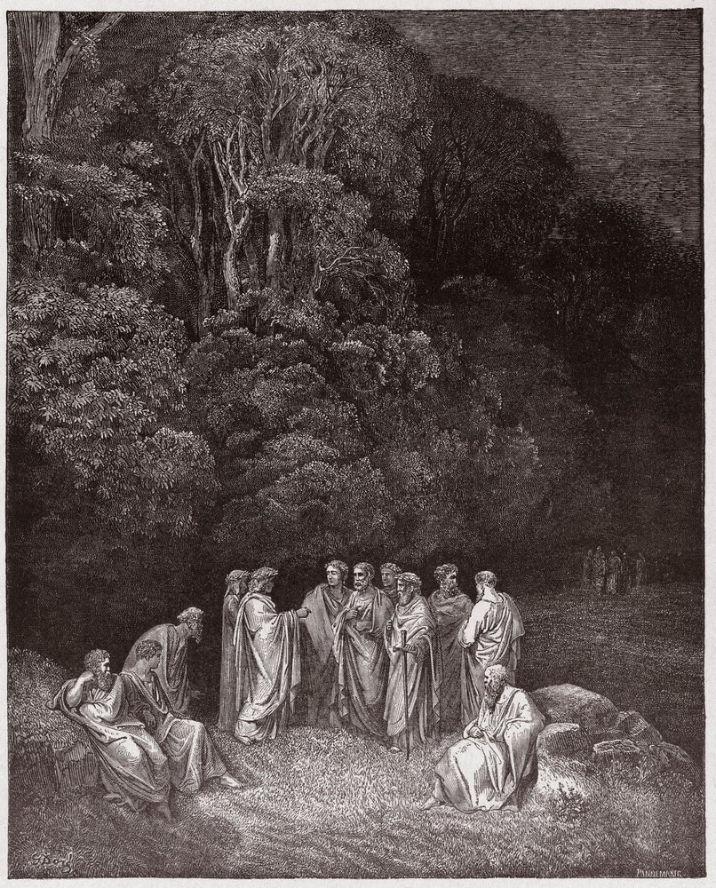 The Divine Comedy, Inferno, Canto 4: Homer, the poets, and heroes in ...