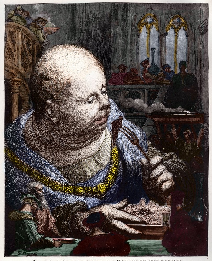 The Pilgrims are Eaten in Salads - Illustration from 'Gargantua and ...