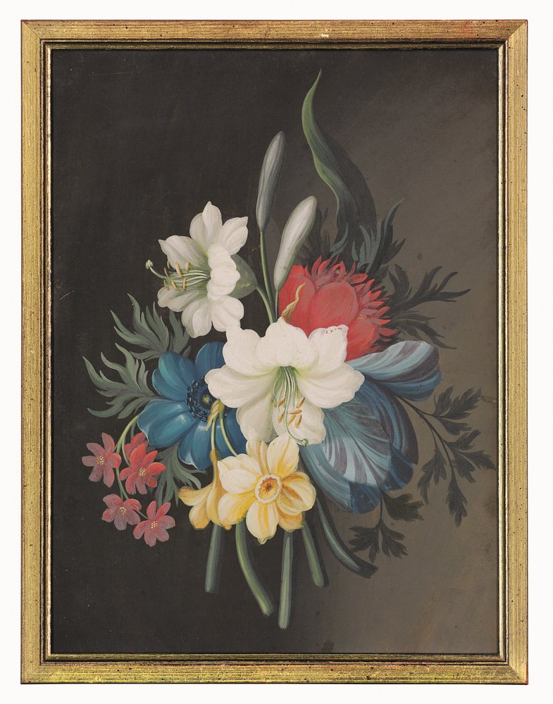 Still Life of Floral Bouquet by Gustavus Hamilton
