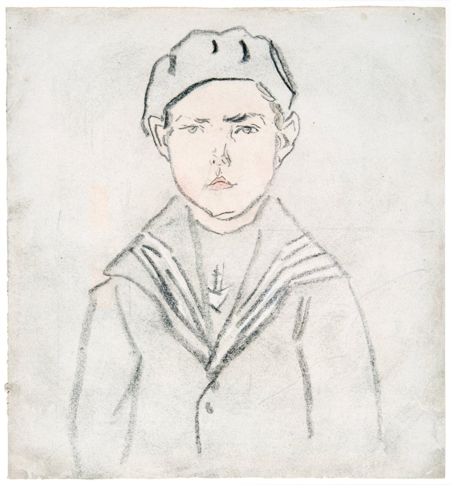 Boy in Sailor Suit by Gwen John: Premium art reproduction
