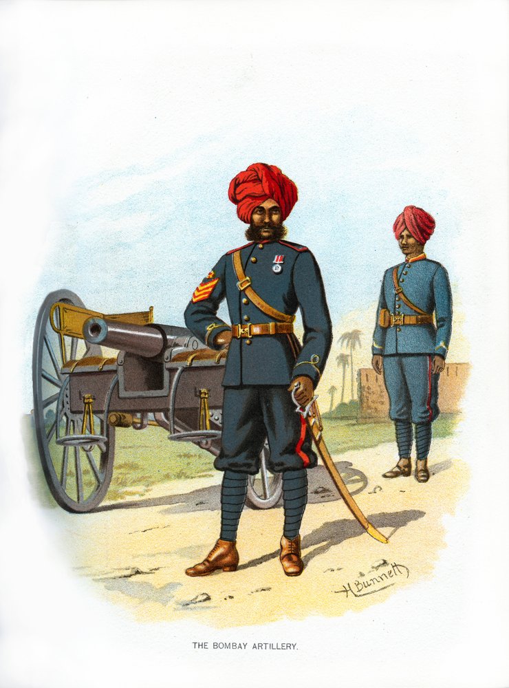 The Bombay Artillery by H. Bunnett: Buy fine art print