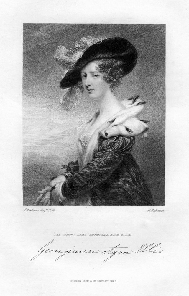 Lady Georgina Agar-Ellis by H. Robinson: Fine art print