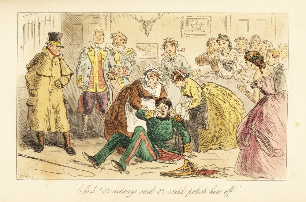 Fight in the Servants' Quarters During a Dance Party