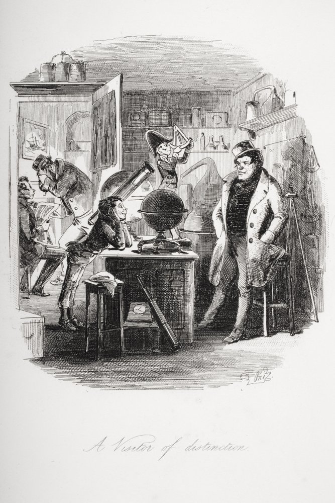 A visitor of distinction, illustration from 'Dombey and Son' by Charles ...