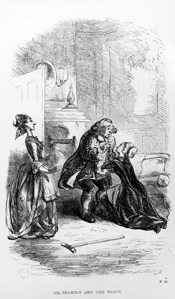 Mr. Bramble and the widow from 'The Expedition of Humphry Clinker' by ...